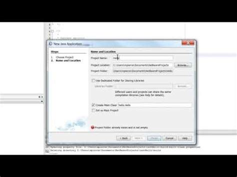 How To Define A Java Main Class In Netbeans YouTube
