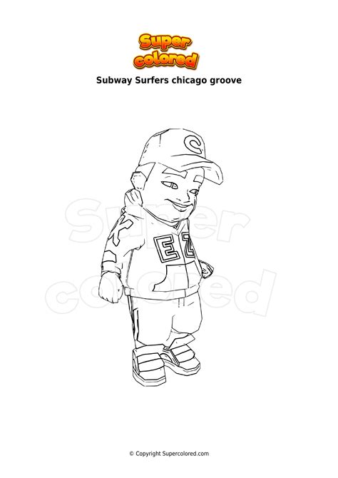 Disegno Da Colorare Subway Surfers Chicago Groove Supercolored