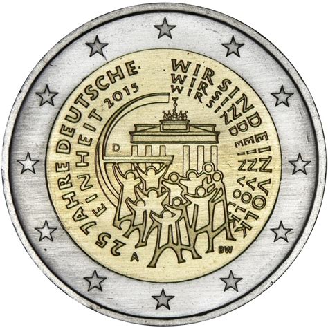 2 Euro Münze Coin Card 25 Jahre Deutsche Einheit