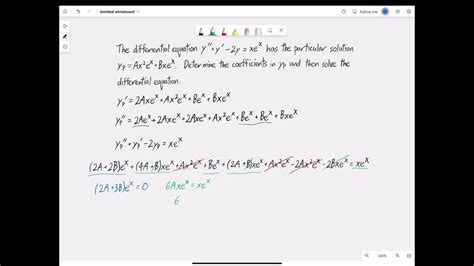 solved the given differential equation has a particular solution yp of the form given determine