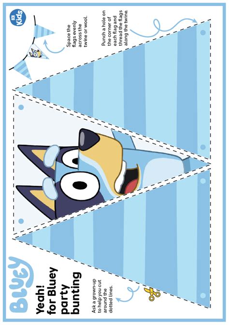Happy Birthday Bluey Printable Images
