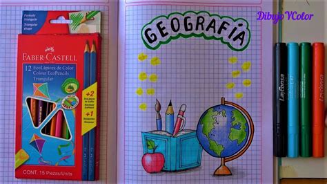 Como Dibujar Una Car Tula De Geograf A Muy F Cil Portada T Tulo