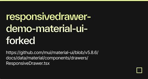 Responsivedrawer Demo Material Ui Forked Codesandbox