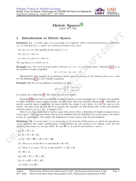 metric spaces pdf sequence vector space