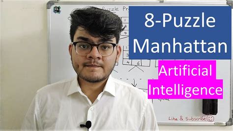 8 puzzle problem using manhattan distance in artificial intelligence youtube
