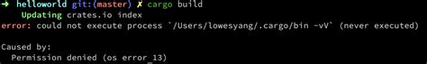 permission denied os error 13 when cargo build · issue 6757 · rust lang cargo · github