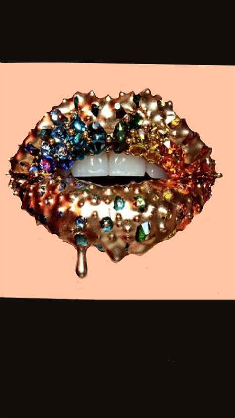 Gold Glitter Lips Wallpaper Lipstutorial Org