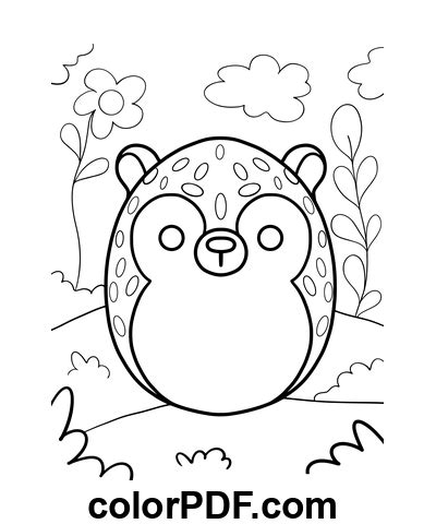Hans le hérisson Squishmallow Coloriages et livres en PDF