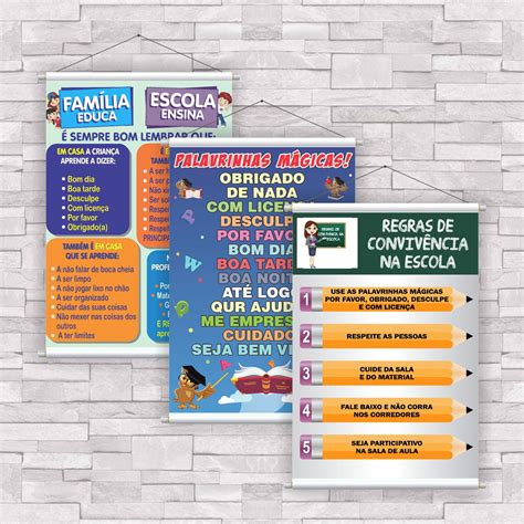 Kit Unidades De Banner Regras De Conviv Ncia Elo