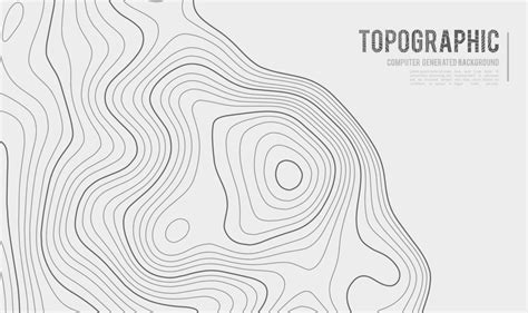 Topographic Map Contour Background Topo Map With Elevation Contour Map Vector Geographic