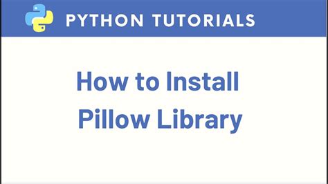 How To Install Pillow In Python Anaconda Jupyter Notebook YouTube