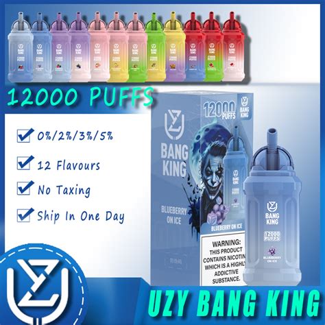 Flavours Uzy Bang King Puff Original New Package Recharge