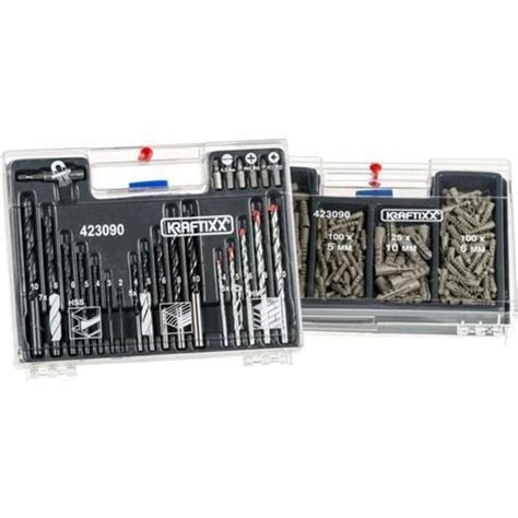 KIT JOGO DE BROCAS BITS E PONTAS PARA PARAFUSADEIRA FURADEIRA 300 PECAS