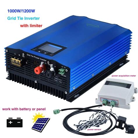 W Grid Tie Inverter With Limiter Sensor Battery Discharge Power