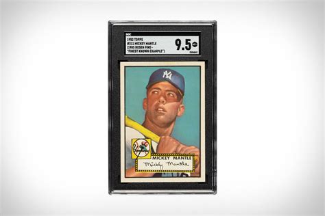 1952 Topps Mickey Mantle Baseball Card Uncrate