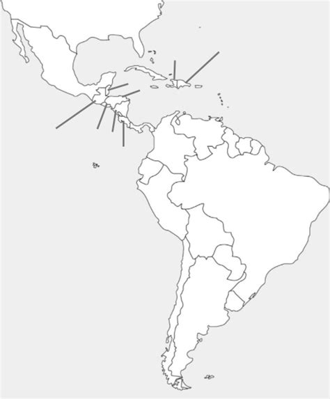 Central And South America Map Diagram Quizlet