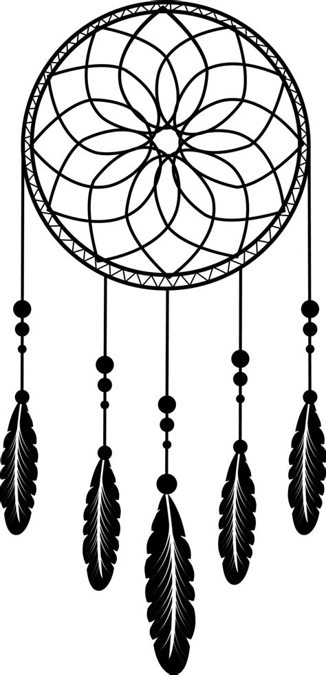 Dreamcatcher With Threads Beads And Feathers Halloween Native