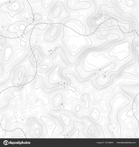Image vectorielle Modèle sans couture Fond de carte topographique avec