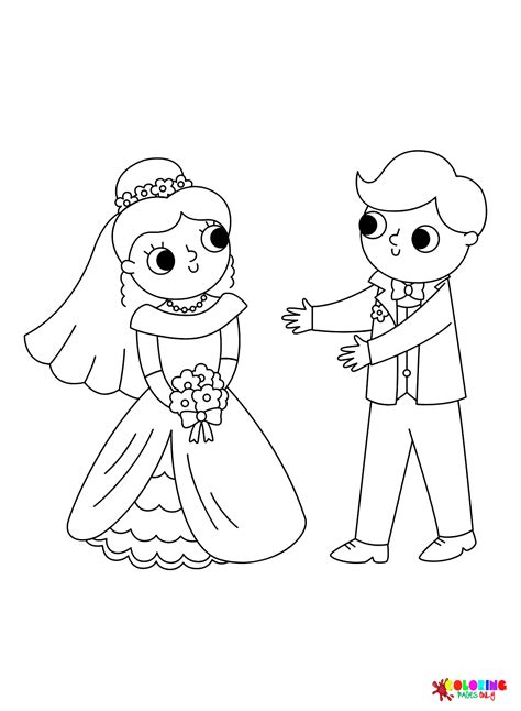 23 Bride And Groom Coloring Pages ColoringPagesOnly