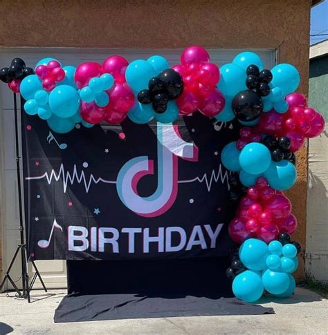 Tik Tok Balloon Garland Kit Tik Tok Birthday Arch Kit Birthday Etsy UK