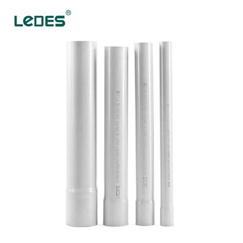 Ledes Csa Certified Db Conduit Pvc Rigid Electrical Pipe