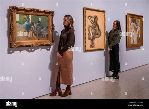 London UK 21st Nov 2023 Works By Edgar Degas Including Woman