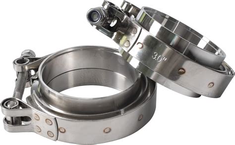Amazon 3 V Band Clamp Interlocking Flange Set Stainless Steel