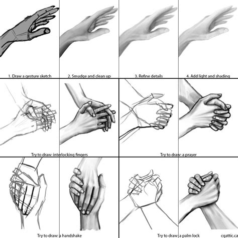 How To Draw Hands In Steps With Photoshop How To Draw Hands Human