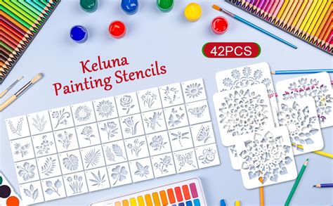 Amazon Keluna Mandala Stencils For Painting 42 Pcs 2 Size Art