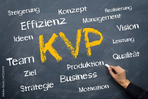Kvp Kontinuierlicher Verbesserungsprozess Stock Foto Adobe Stock