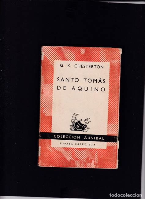 G K Chesterton Santo Tom S De Aquino Aust Vendido En Venta