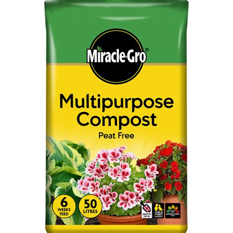 Miracle Gro Peat Free Premium Multi Purpose Compost Wilko Organic