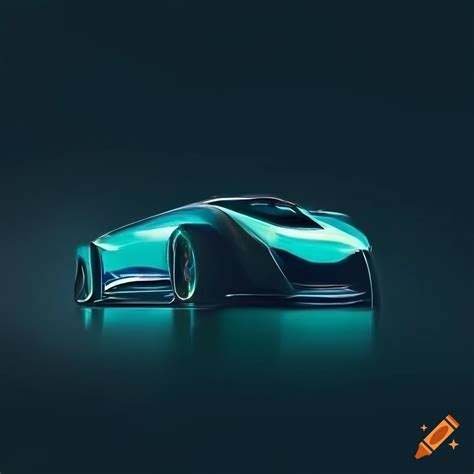 Top Down View Of A Modern Futuristic Car On Craiyon