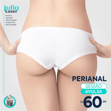 1 SESSÃO AVULSA DEPILAÇÃO PERIANAL Julia Laser
