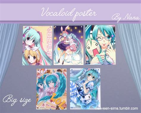 Anime Posters Sims 4 Cc