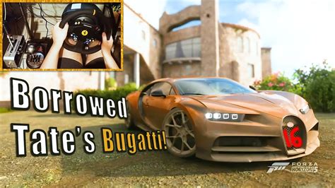 Drifting ANDREW TATE S Bugatti Chiron In Forza Horizon 5 Thrustmaster