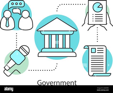 Government Concept Icon Politics Idea Thin Line Illustration