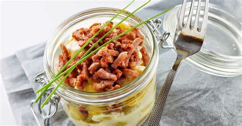 Gnocchis Sauce St Nectaire Fermier et Allumettes de Bacon Grillées