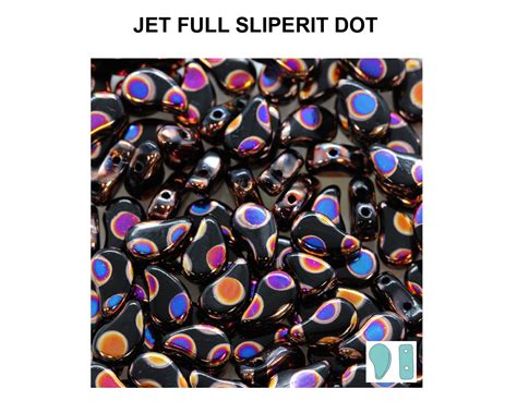Matubo Paisley Duo 8x5mm Jet Full Sliperit Dot 22g Tube Approx 80