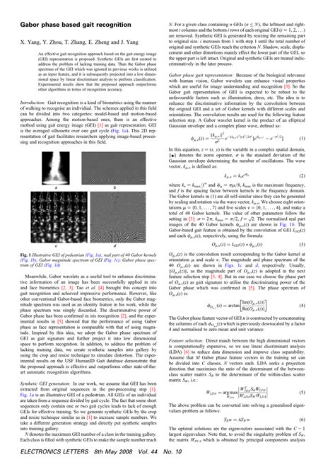 pdf gabor phase based gait recognition