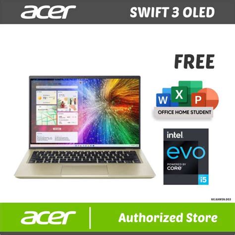 Promo ACER SWIFT 3 OLED EVO I512500H 16GB 512GB IRIS XE GRAPHICS W11