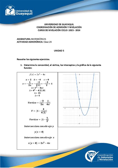 Tarea U5 Clase 24 S7 Sssss UNIVERSIDAD DE GUAYAQUIL