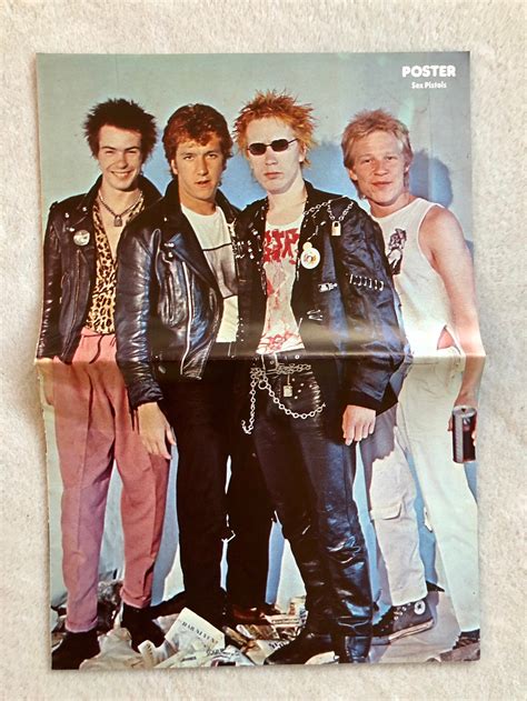 Sex Pistols Poster 1977 Punk Band Johnny Rotten Sid Vicious Etsy