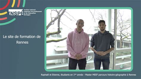 Pod Raphaël et Etienne étudiants en 1ère année du master MEEF