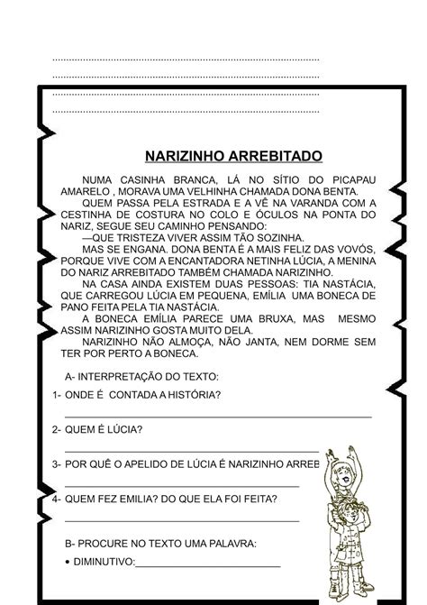Texto De Monteiro Lobato Interpretação