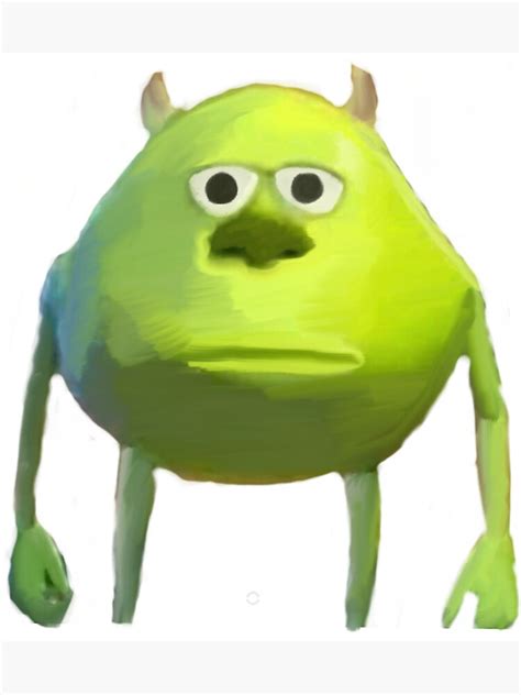 Mike Wazowski Two Eyes Sticker For Sale By ShlokaStudio Redbubble