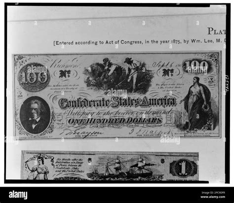 Confederate One Hundred Dollar Bill Copyright By William Lee M D