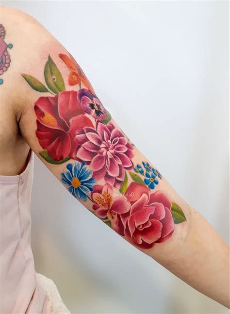 Tatuaje Flores Floral Tattoo Sleeve Tattoos For Women Flowers