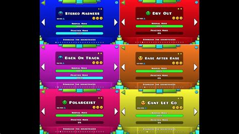 Geometry Dash RobTop Levels 1 6 Ep 1 YouTube