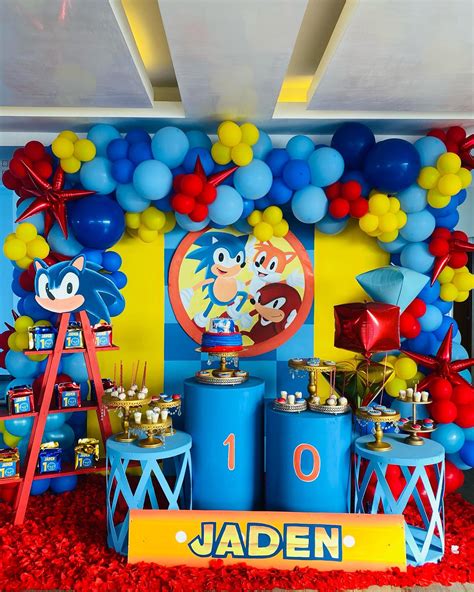 Fiesta de Sonic Decoraciones fondos dulceros pasteles y mucho más